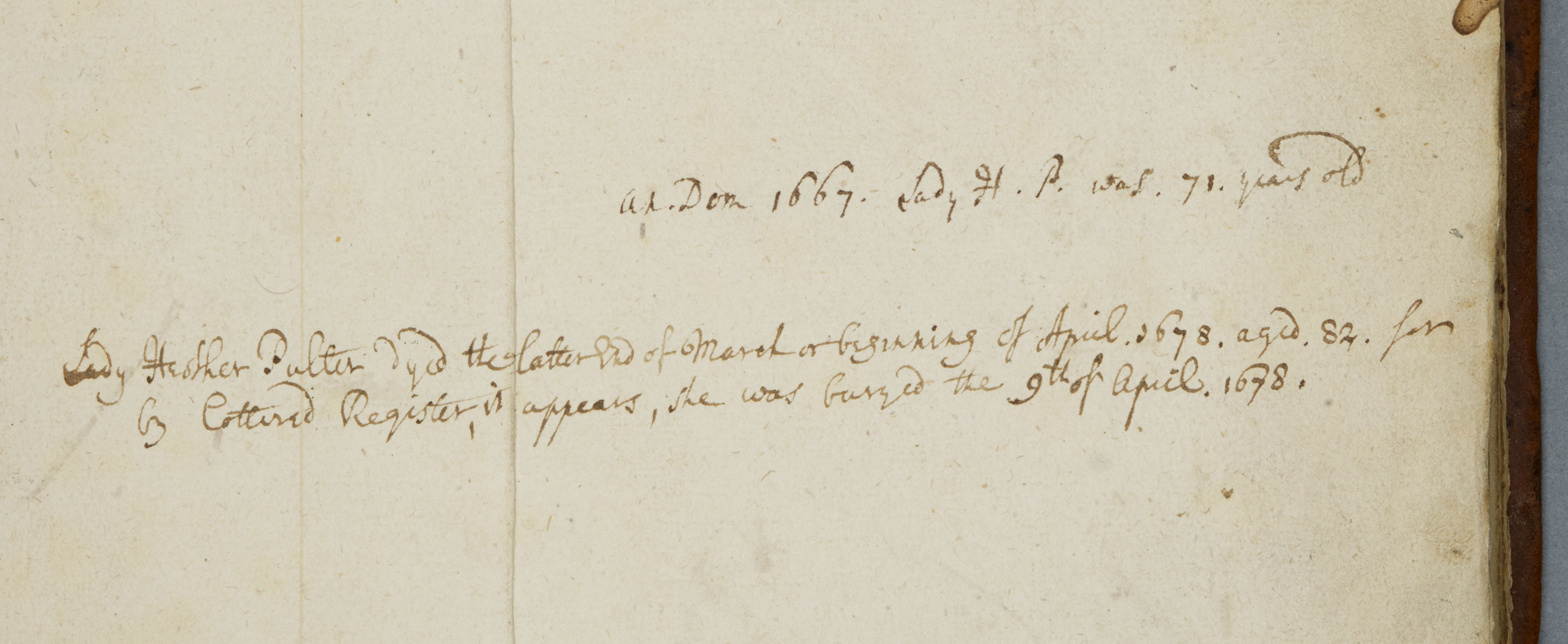 What Else Is In the Manuscript? Or, Where Did Pulter’s Poems Live?